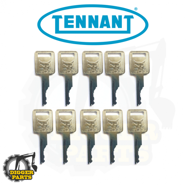 TENNANT D250 KEY (set of 10) - Digger Parts