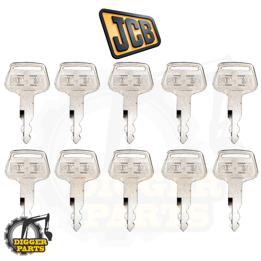 JCB S450 KEY (set of 10) - Digger Parts